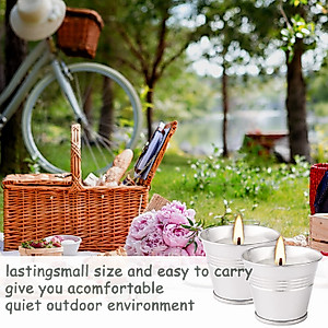 12 Pack Citronella Candles Outdoor 2.0oz Soy Wax Candles in Small Buckets for Home Patio Porch