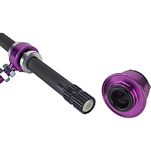 Collapsible Steering Column, 22.5-32 Inch Length, 3/4-20 Spline, Quick Release Hub, Universal Fit, Safer Design with 9.5" Movement Range for Enhanced Safety
