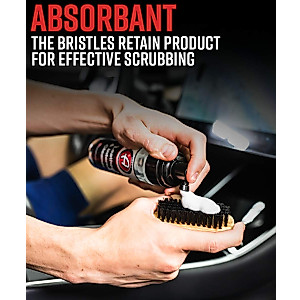 Adam's Polishes Cockpit Detailing Brush (Mini) - Car Cleaning Brush | Scrub Brush for Interior Leather Cleaner Carpet Upholstery Bathroom Fabric Shoe