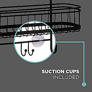 Zenna Home Extra Wide Hanging Over-the-Shower Caddy, Bronze