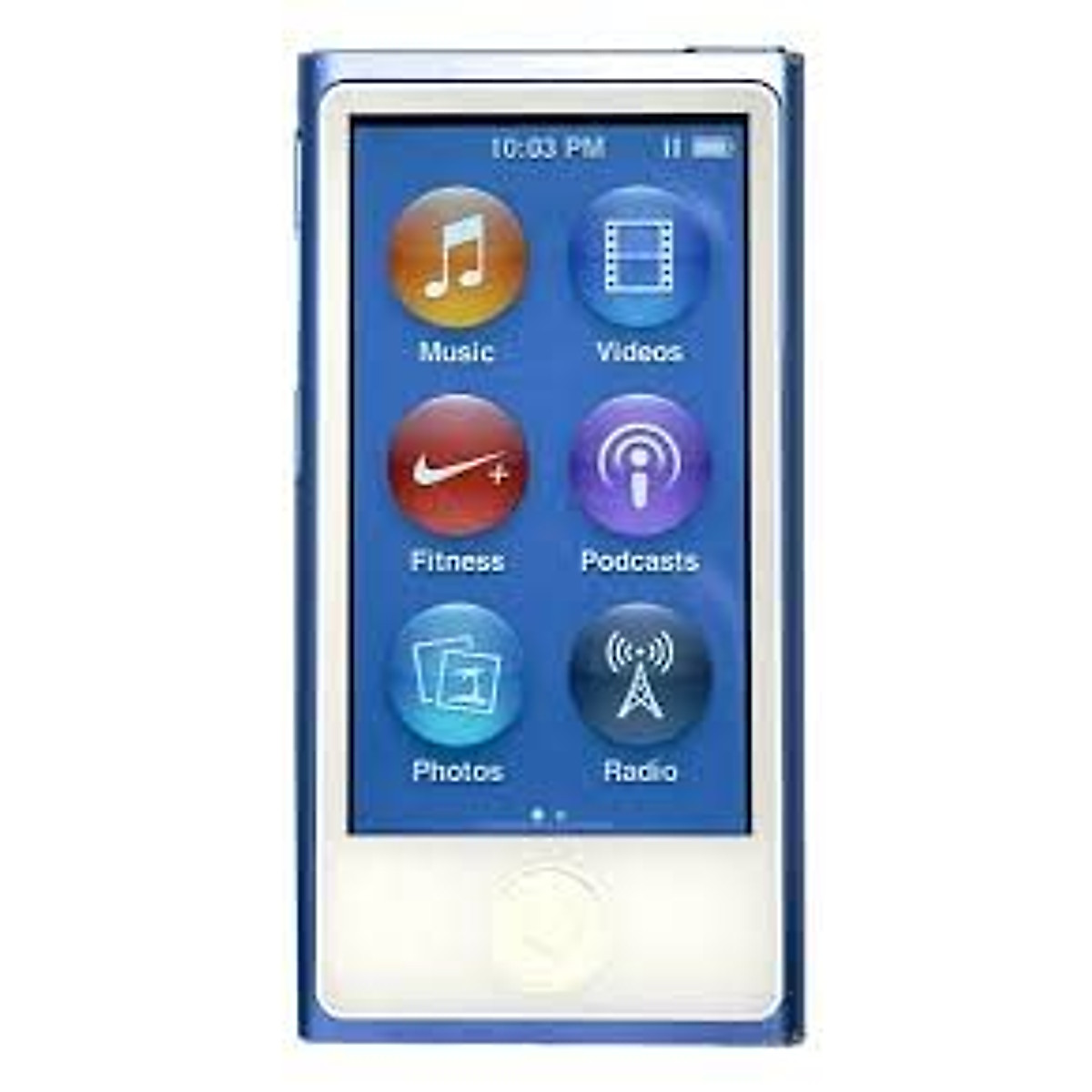 Apple-iPod Nano 16GB Blue 7th Generation Packaged in Plain White Box