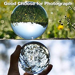 4 Pack K9 Optical Crystal Photography Prism Set, Include 55mm Crystal Ball, 50mm Crystal Cube, 50mm Triangular Prism, 60mm Optical Pyramid with Gift Box& Wipe Cloth for Teaching, Playing, Photography