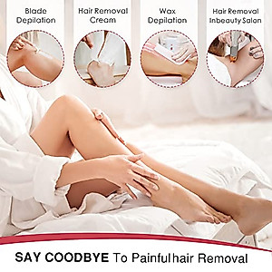 Crystal Hair Eraser for Women and Men, Hair Removal Magic Hair Eraser, Painless Exfoliation Hair Removal Tool for Arms Legs Back, Reusable Washable Portable Crystal Hair Remover - Mistyrose