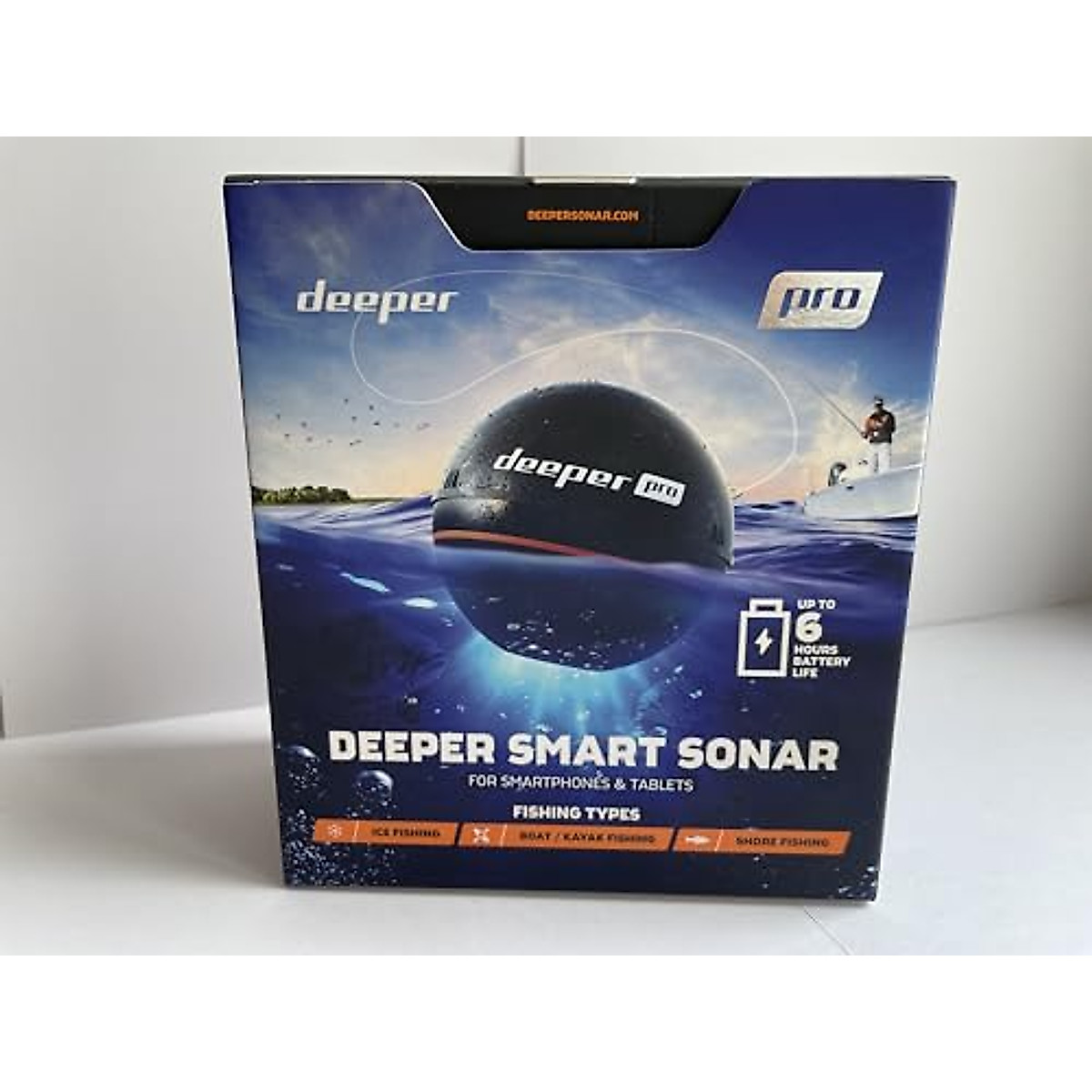 Deeper PRO Smart Sonar Castable and Portable Smart Sonar WiFi Fish Finder for Kayaks and Boats on Shore Ice Fishing Fish Finder