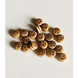 DEADEYES, Walnut 9/64 (3.5mm) 40/Pack