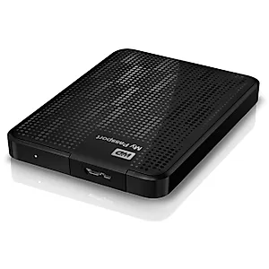 WD My Passport 320GB Portable External Hard Drive Storage USB 3.0 Black (WDBKXH3200ABK-NESN)