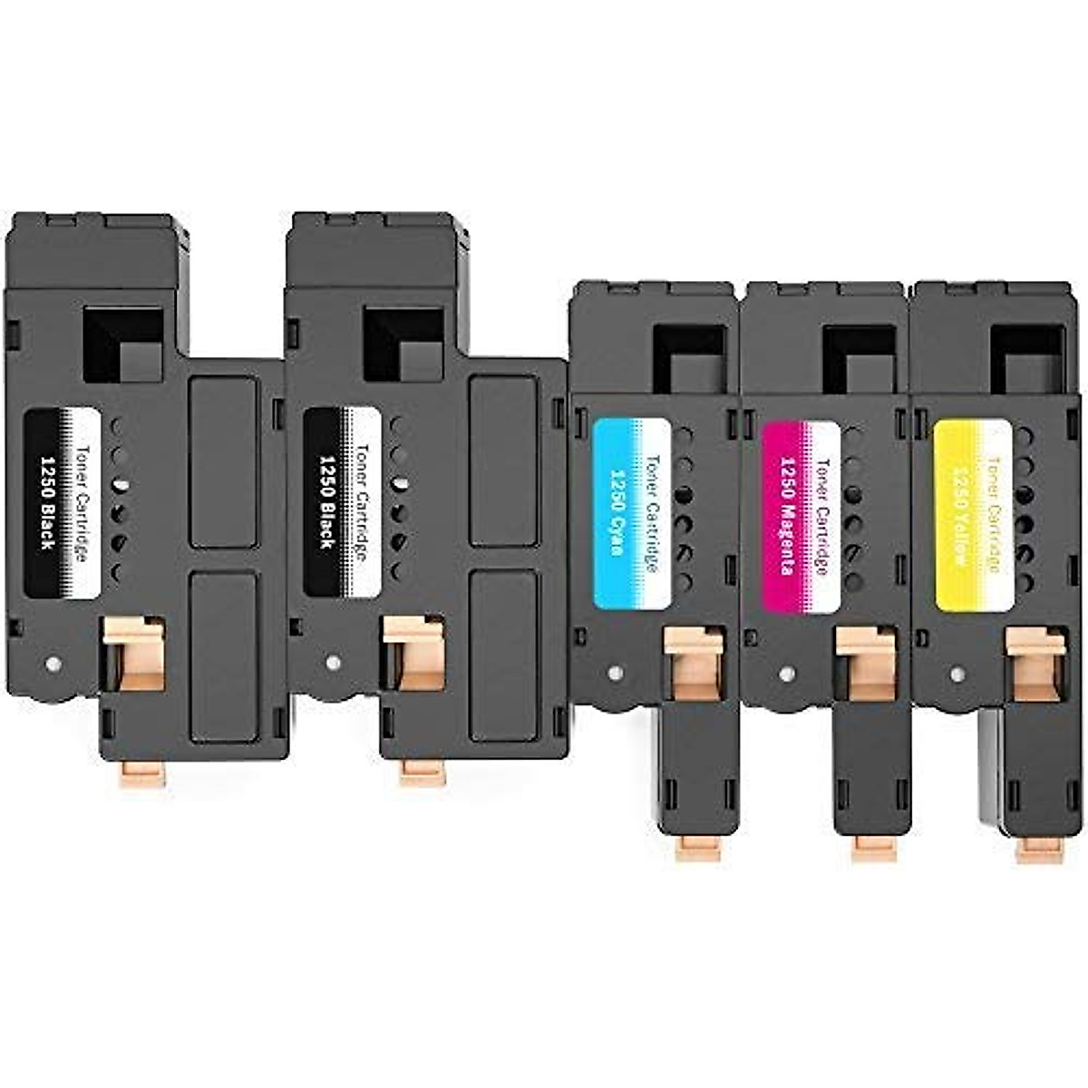 Limeink Compatible Toner Cartridge Replacement for Dell C1760nw Toner Cartridges 1250 for Dell Printer Cartridges C1765nfw for Dell C1765nf Toner Cartridges 1355cnw Toner for Dell c1760nw 5 Pack