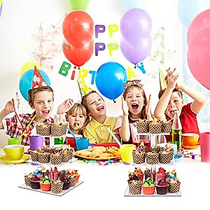 Cupcake Stand, Othran Cupcake Tower 2 Sets, 3 Tier Acrylic Cupcake Display Stand Cupcake Holder for Wedding, Birthday, Theme Party, Baby Shower, Christmas