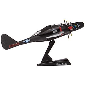 Daron Worldwide Trading Postage Stamp P-61 Black Widow Lady in The Dark 1/120 Airplane Model