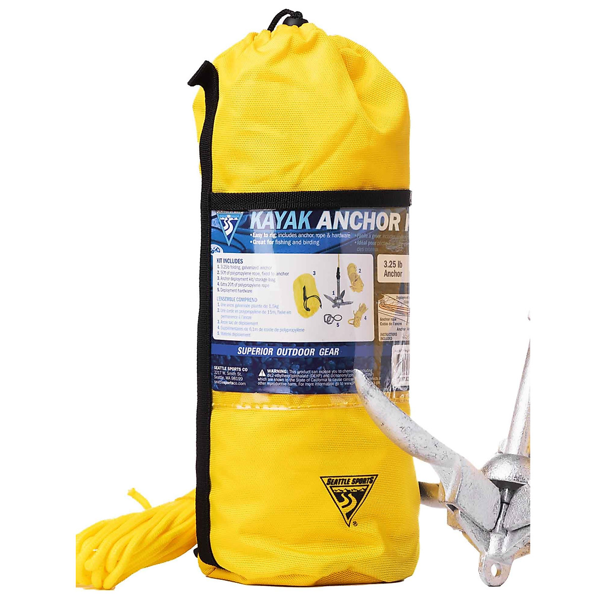 Seattle Sports Kayak Anchor Kits, 3.25-Pound