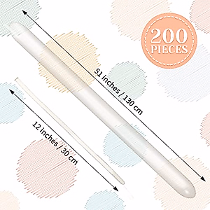 200 Pieces 260 Balloons Clear Twisting Balloons 260Q Long Balloons for Balloon Animals Making Weddings Birthdays Christmas Party Decoration (Clear)