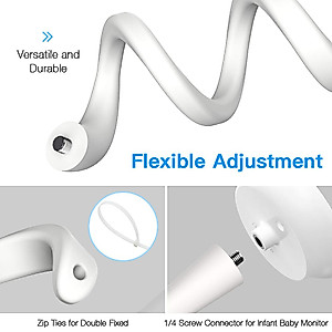 TIUIHU Baby Monitor Flexible Mount for Hipp Baby Monitor,Twist Versatile Mounting Kit for VAVA/Hipp Baby Monitor