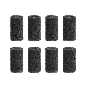 KINMINGZHU 8 Pieces Black Pre-Filter Sponge Foam Roll Accessories for Aquarium Fish Tank