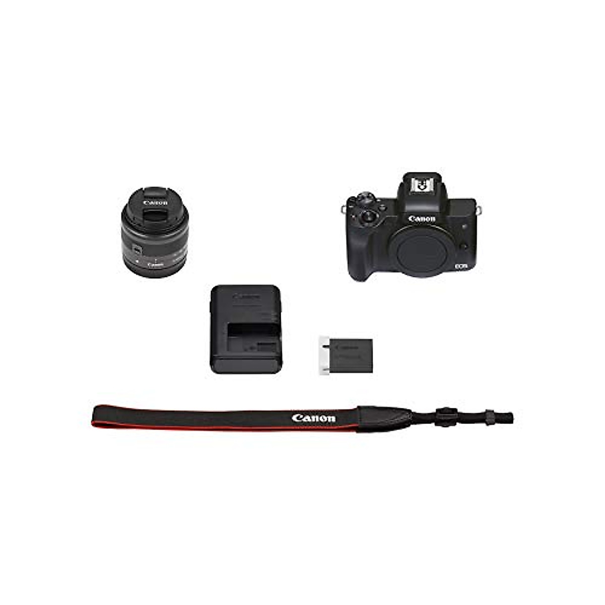 Canon EOS M50 Mark II + EF-M 15-45mm is STM Kit Black (Renewed)