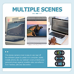 Mobestech Laptop Camera Cover Slide Computer Camera 3pcs Webcam Slider Camera Cover Slide Webcam Blocker Phone Camera Privacy Slider Laptop Camera Cover Slide Computer Camera