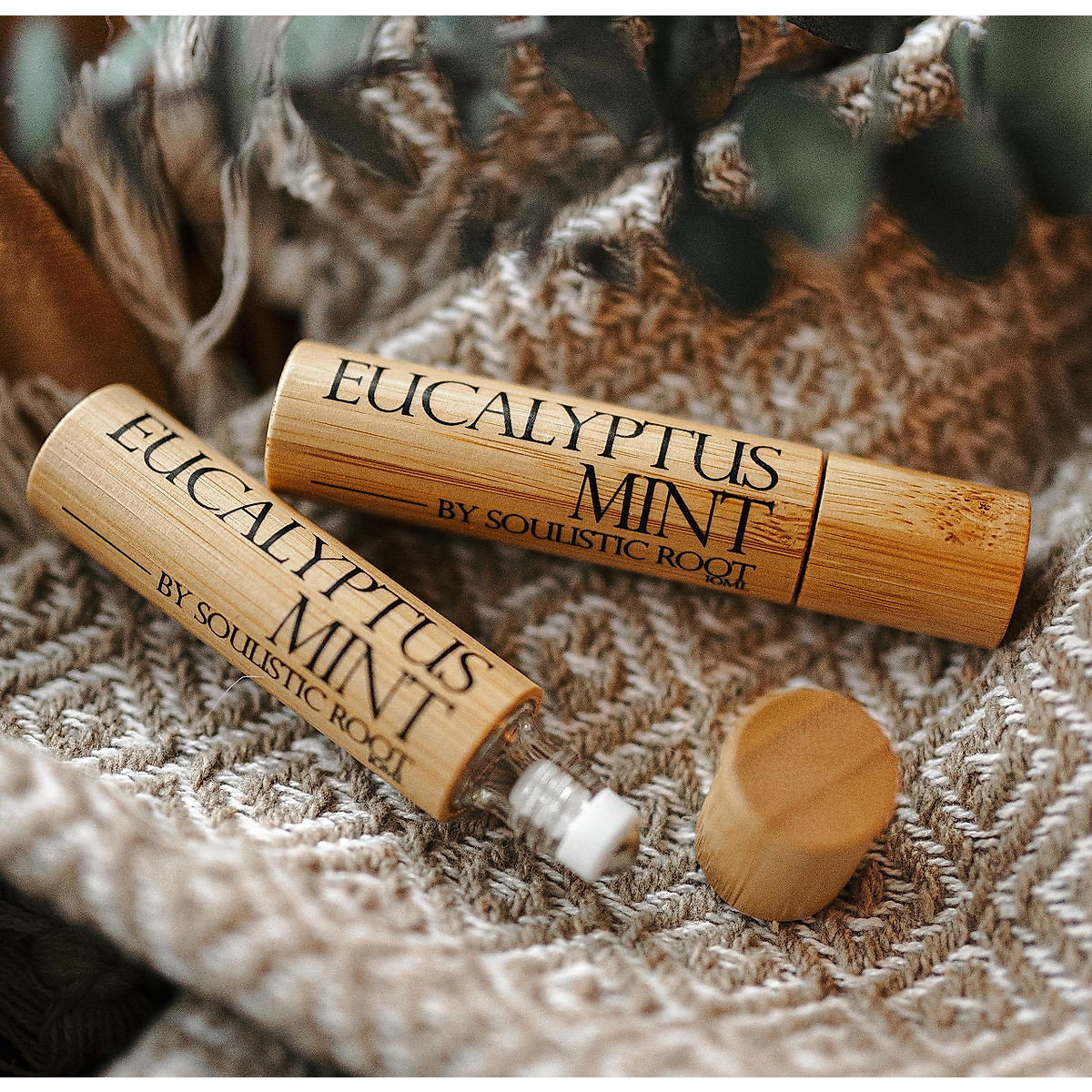 Eucalyptus Mint Essential Oil, Breathe Essential Oil Blend, Eucalyptus Essential Oil Roll on, Peppermint Essential Oil Roller, Aromatherapy Self Care Products for Women by Soulistic Root