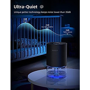 Dehumidifiers for Home, 25oz Dehumidifier Small Dehumidifiers for Room 285sq.ft with Auto-off, Ultra-Quiet Energy Saving Mini Dehumidifiers for Bedroom Bathroom Closet Desktop Office RV