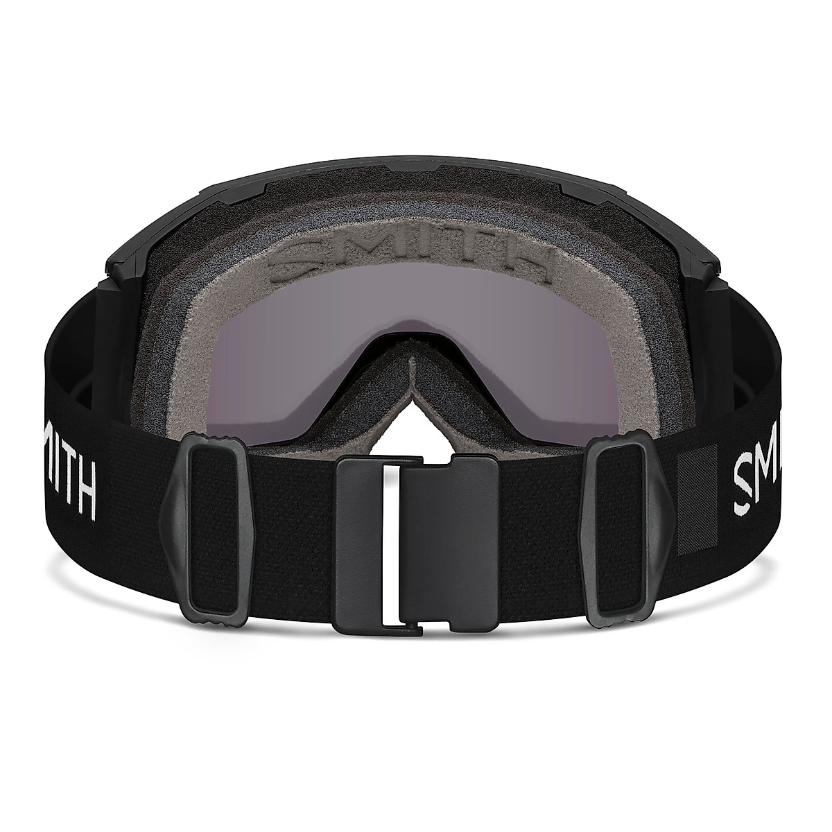 SMITH Squad MAG Goggles with ChromaPop Lens – Performance Snowsports Goggles with Easy Lens Change Technology for Skiing & Snowboarding – for Men & Women – Black + Everyday Rose Gold Mirror Lens