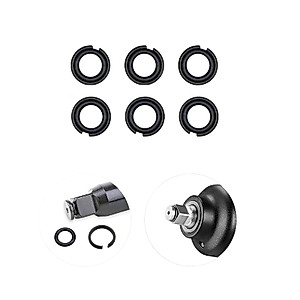 (4+4 Sets) 3/8” and 1/2" Impact Retaining Ring Clip with O-Ring for Milwaukee Electric/Pneumatic Type Impact Wrench, Retainer Ring Anvil Install Tool Included