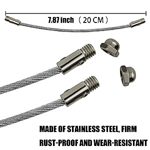 Upgraded Anti Tip Furniture Anchors 2 Pack,Stainless Steel Furniture Straps Wall Anchors Kit,Furniture Wall Straps Protect Children & Pets Safety