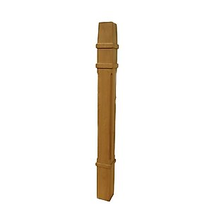 BingLTD - 36 in x 3 in Unfinished Maple Hardwood Post - 1 PC (K14350CP-MA)