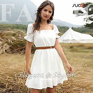 SUOSDEY 2 Pack Women Leather Belts for Dress Jeans Belt with Gold Buckle Belts for Women