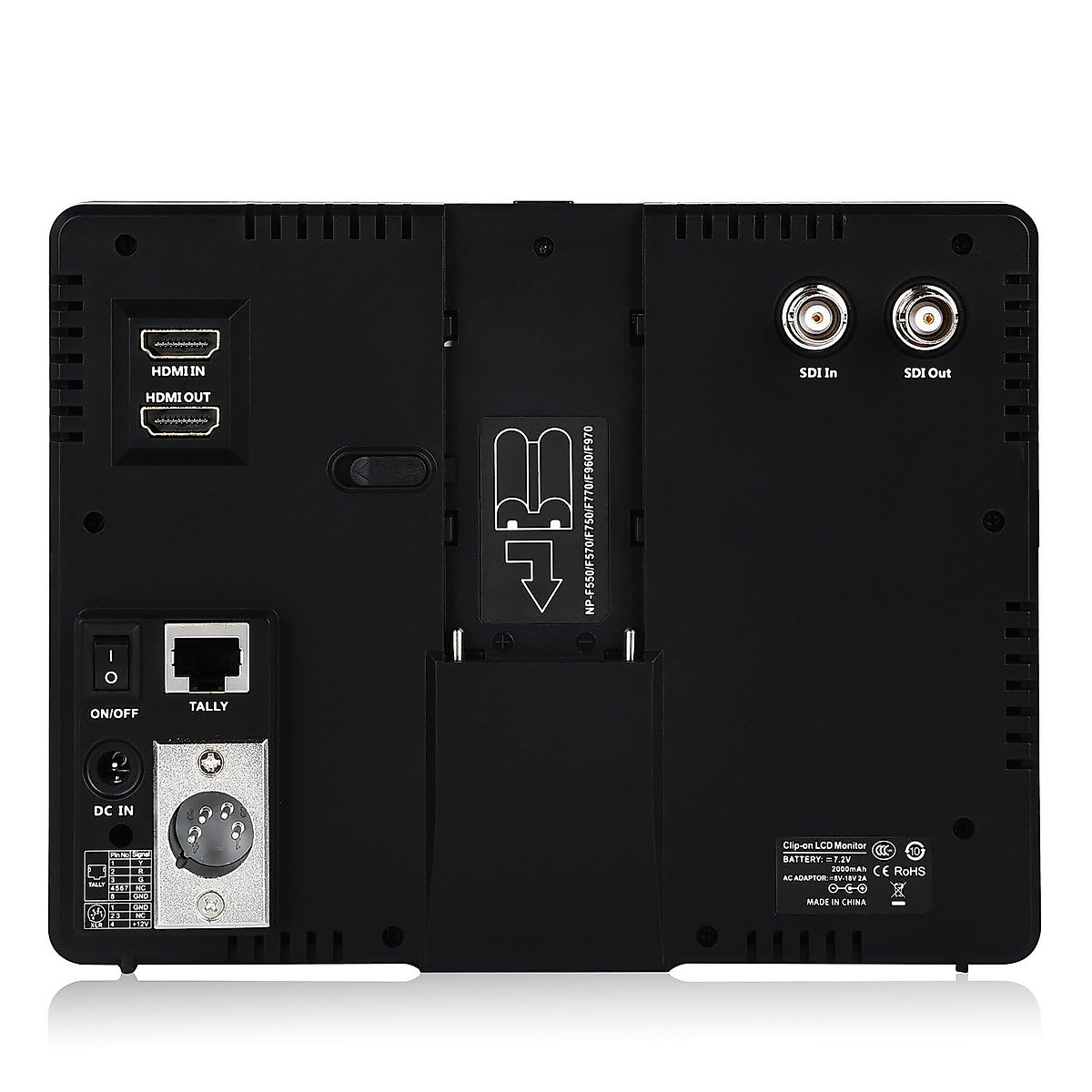 VILTROX DC-70EX 7" 4K HD 1024x600 HDMI/SDI/AV Input Output Camera Video LCD Monitor Display for DSLR, with hot Shoe Adapter