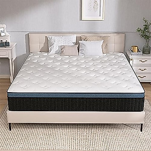 VERHOPE Full Size Mattress,14 inch Full Mattress in a Box,Motion Isolation with Individually Pocket Spring,Medium Firm Memory Foam Hybrid Mattress,Edge Support,CertiPUR-US