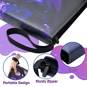 Card Binder for Trading Cards | 9 Pocket with 50 Sleeves up to 900 Cards | Holder Album School Choice for 1-18 Year Boys/Girls | Trading Card Binder Display Case (Card not included) (M1)