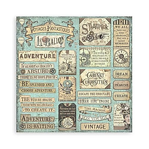 Stamperia Intl Scrapbooking Paper, Multi-Colored 10 Pack