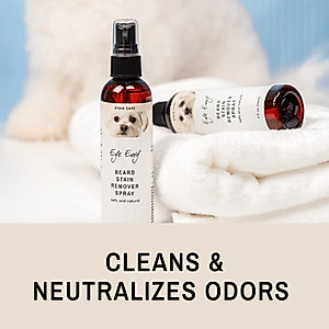 Eye Envy Beard Stain Remover Spray for Dogs/Cats|100% Natural and Safe|Lift Stains from Drooling, Saliva, Food, Runoff from Tearing|Treats The Cause of staining|Removes Odors|Keeps Beard Clean, 4oz