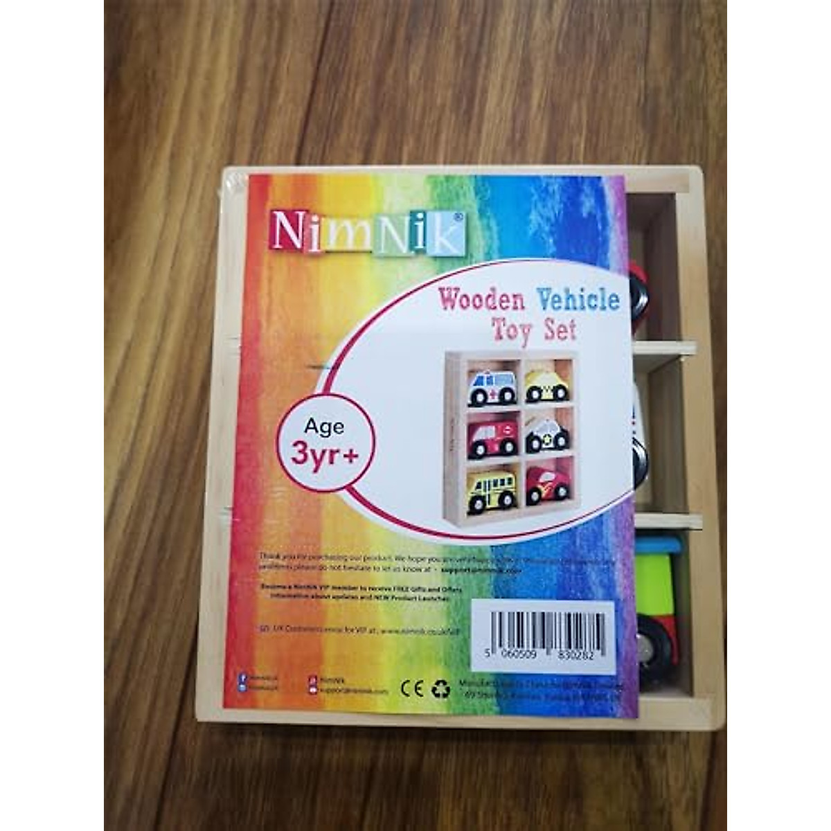 NIMNIK Wooden Cars for Toddlers Bus Engine Emergency Vehicles | Small Cars, Mini Transportation Vehicles | Educational Toy for Early Learning for 3-10 Year Olds