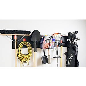 GATOR MAGNETICS Wall Panel Storage & Organization System 2 Pack– 16.75" x 12", Pair Metal Hooks, Galvanized Steel, Heavy-Duty Racks, Garage Organizers, Storage System, Tool Racks