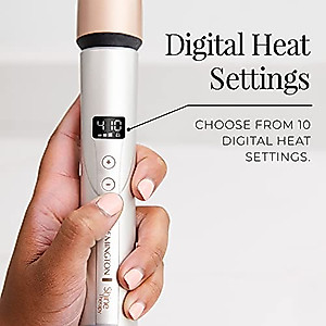 Remington Shine Therapy 1-1 ½” Curling Iron, Argan Oil & Keratin Tapered Hair Curling Wand, White