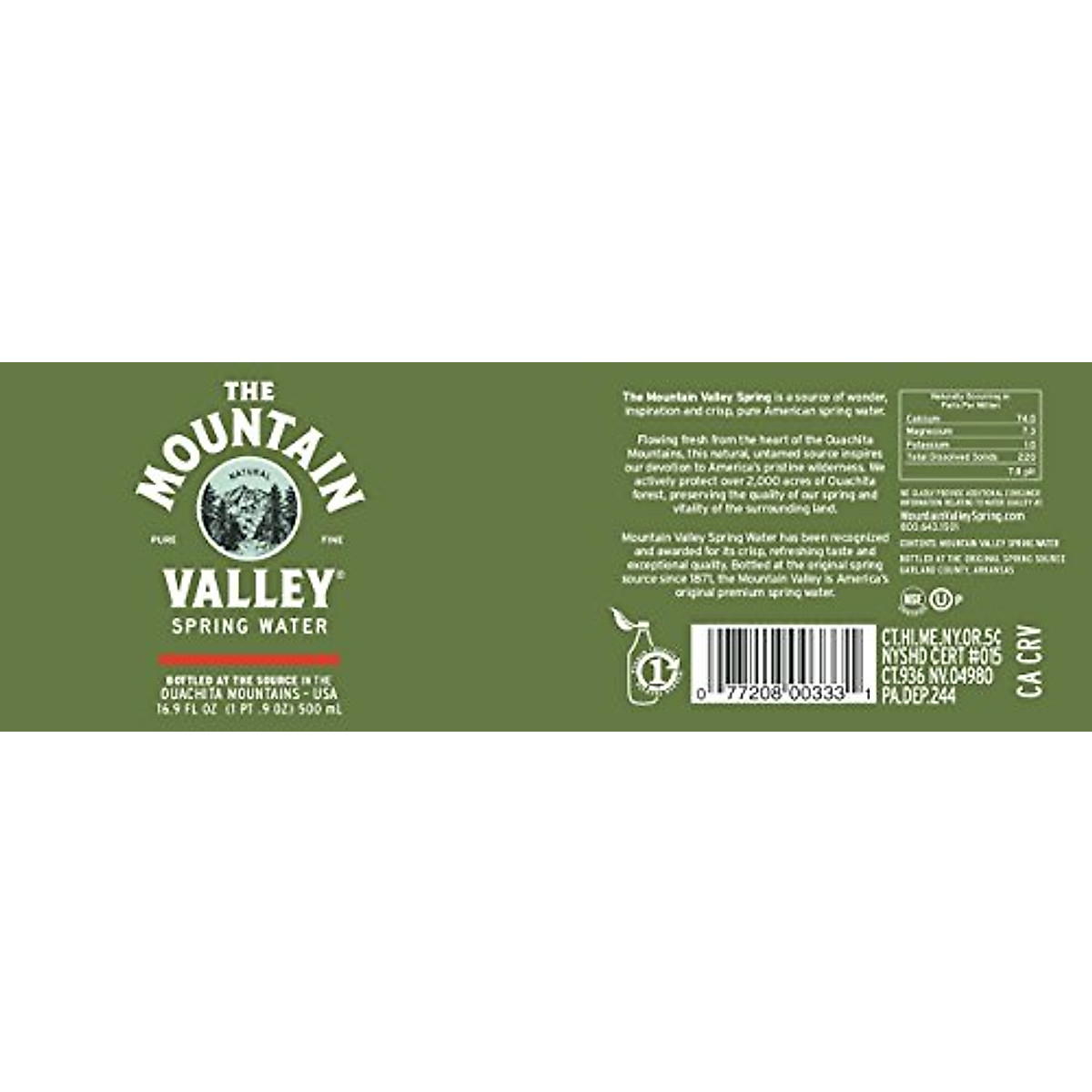 500 ML Spring Water in Plastic