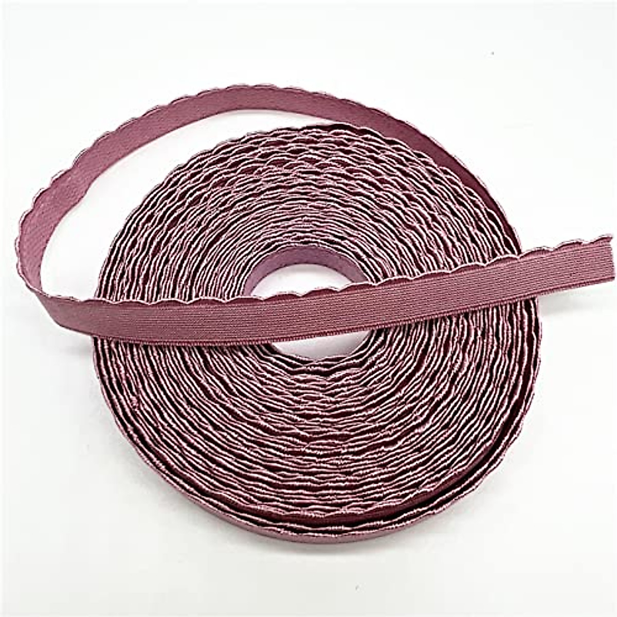 Crescent Elastic Lace Trim Fold Over Elastic Band for Sewing Lace Ribbon Waist Band Garment Accessory