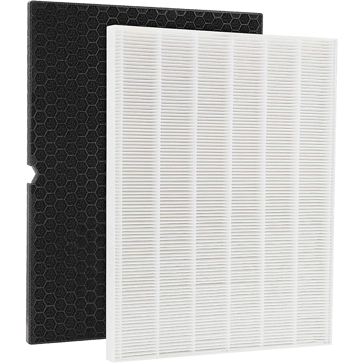 Nispira 116130 5500-2 Air Purifier Replacement Filter H for Winix 5500-2 AM80 True HEPA Activated Carbon 16.25 L x 12.5 W x 1.5 TH, 2 Sets