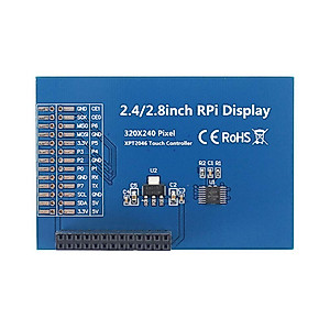 Treedix 2.8 inch TFT LCD Display SPI Interface TFT Resistance Touch Screen Color Screen with Touch Pan Compatible with Raspberry Pi 4B /3B+
