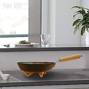 ZhenSanHuan Wood Trivet Reversible Pot Holder Detachable