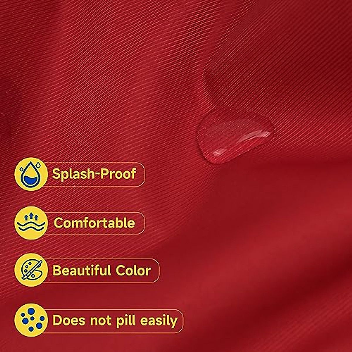 ROFIELTY Bench Cushion,42x18 inch Durable Outdoor Cushions with Handle for Indoor/Outdoor, Garden Bench, Patio Seating and Swing Chair(Red)