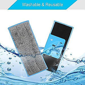 Garbage fighter Mopping Pads Replacement for iRobot Braava Jet M6 (6012) (6110) (6112) (6113) - 10 Pack Washable Reusable Sweeping Cloth Pads - Wi-Fi Connected Robot Mop (5 Wet Pads and 5 Dry Pads)
