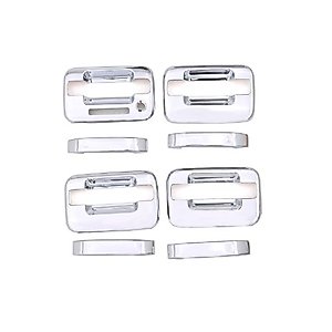 Auto Ventshade 685202 Chrome Door Handle Covers, 4-Door Set for 2004-2014 Ford F-150 with Keypad