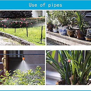 50ft 1/4 inch Drip Irrigation Tubing, Blank Distribution Line Water Hose Garden Watering Tube for Garden Irrigation System