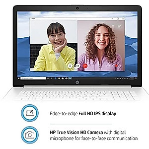 HP 17.3" FHD IPS Laptop, 11th Gen Quad-Core Intel Core i5-1135G7(Beats i7-8500), Iris Xe Graphics, Backlit KB, Bundle with HDMI, Windows 11 Home, Silver (20GB|1024GB SSD)