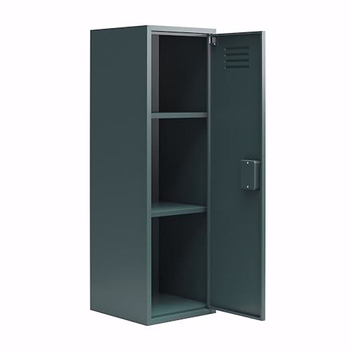 Little Seeds Casey Kids Tall Metal Storage Locker, Hunter Green