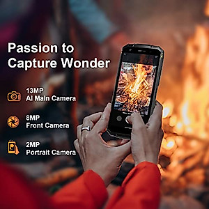 DOOGEE Rugged Phone 2023, S41 PRO, NFC 6300mAh Battery 4G Dual Sim Rugged Phones Android 12, 7GB+32GB SD 1TB, 5.5" HD Screen, IP68 Waterproof Outdoor Military Grade Cell Phone, GPS