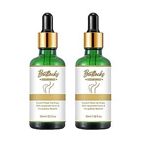 2PCs Hiplift Buttocks Essential Oil, Butt Firming Enhancement Essential Oil for Women, Natural Herbal Hip Lift Up Massage Oil, Hip Butt Firm Essence, Butt Cellulite Removal