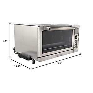 Cuisinart TOB-135N Deluxe Convection Toaster Oven Broiler, Brushed Stainless