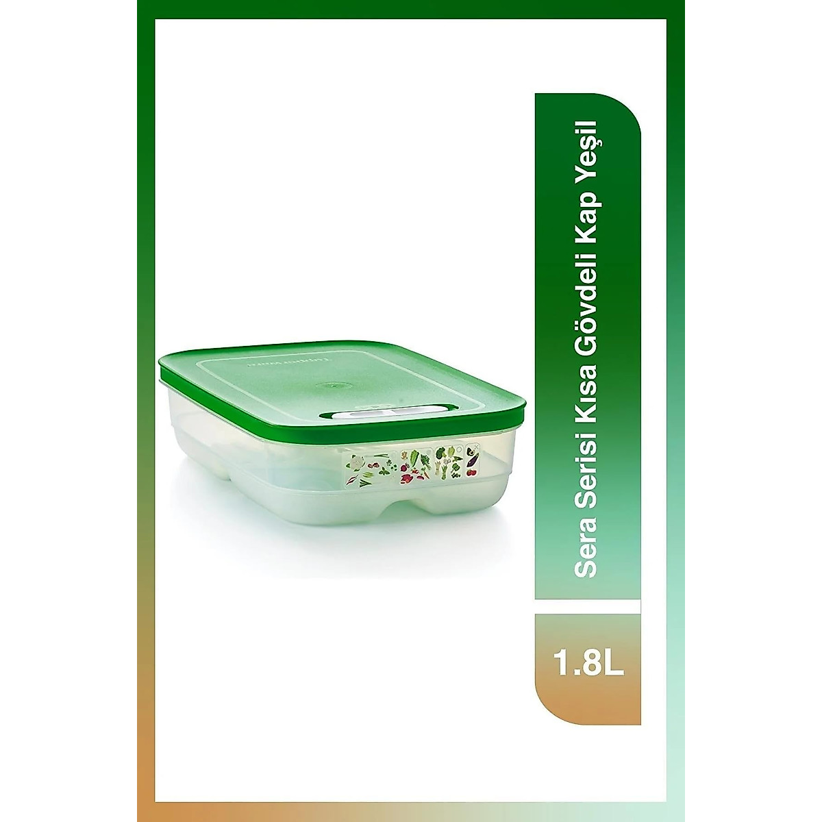 Tupperware Fridgesmart Medium Container, Sheer with Wintergreen Seal