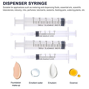 Mobestech 10 Pcs Perfume Refill Pump Tools Plastic Perfume Dispenser with Adapter Tools for Perfumes Transfer to Empty Bottles, Include Syringe (2ml+ 10ml each 5PCS)